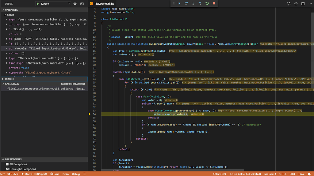 Vshaxe 2.6.0 released (with macro debugging!) - Announcements - Haxe ...