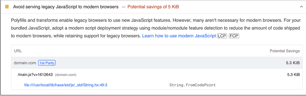 Avoid serving legacy JavaScript to modern browsers - haxe-js - Haxe Community